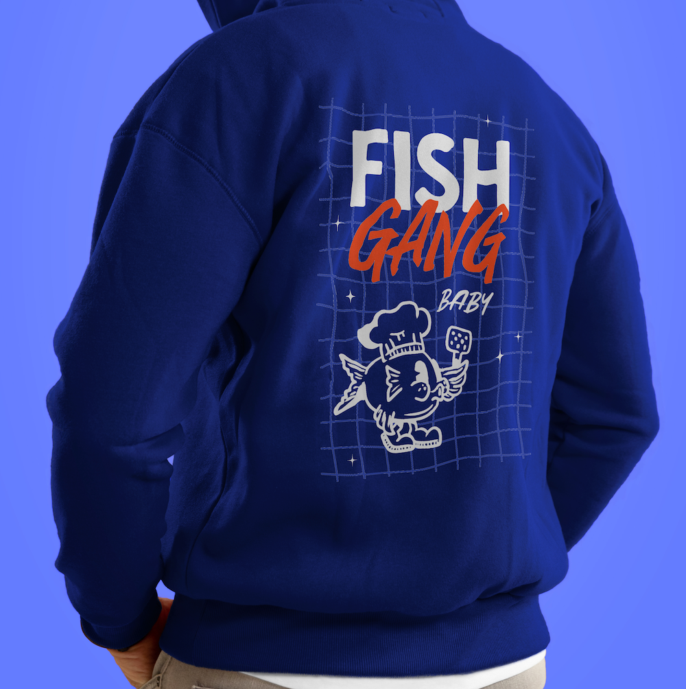 T SHIRT FISH GANG - BLANC 20,00€